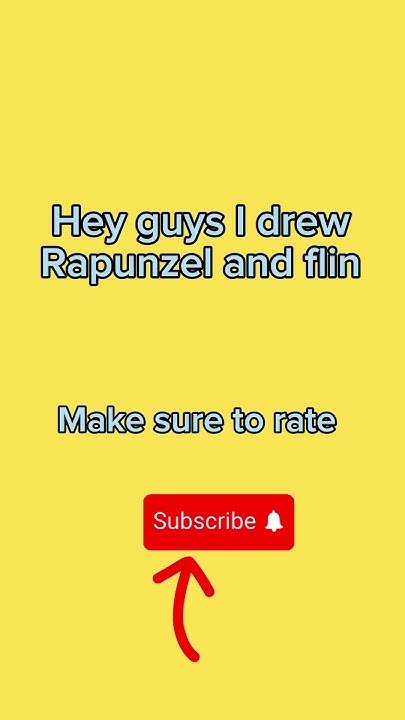 Rapunzel And Flin From Tangled Art 146 Youtube