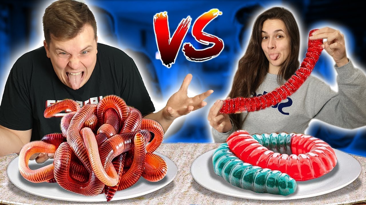 Gummy Food vs. Real Food Challenge! Jedemo Najbizarniju HRANU! - YouTube