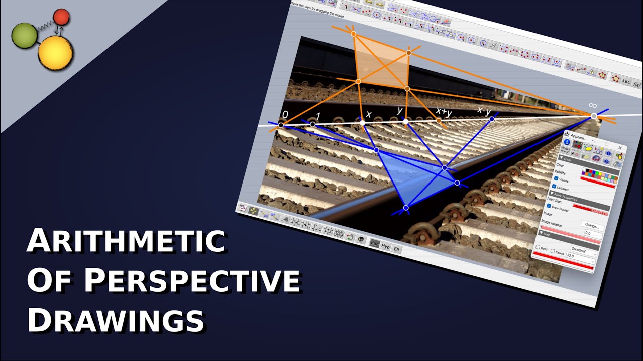 Cindy Build: Arithmetic in Perspective Drawings - YouTube