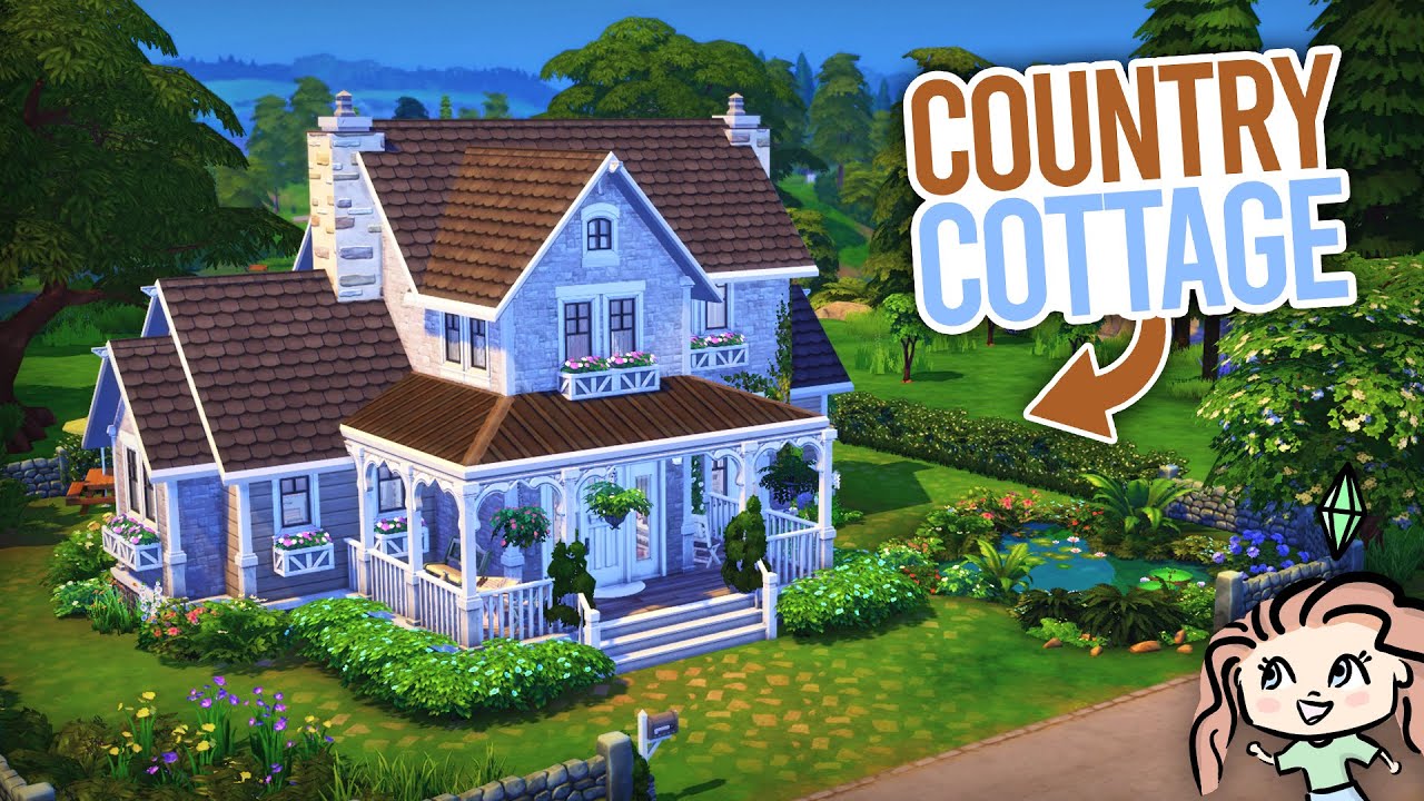 COUNTRY COTTAGE! || THE SIMS 4 SPEED BUILD 🏡 - YouTube