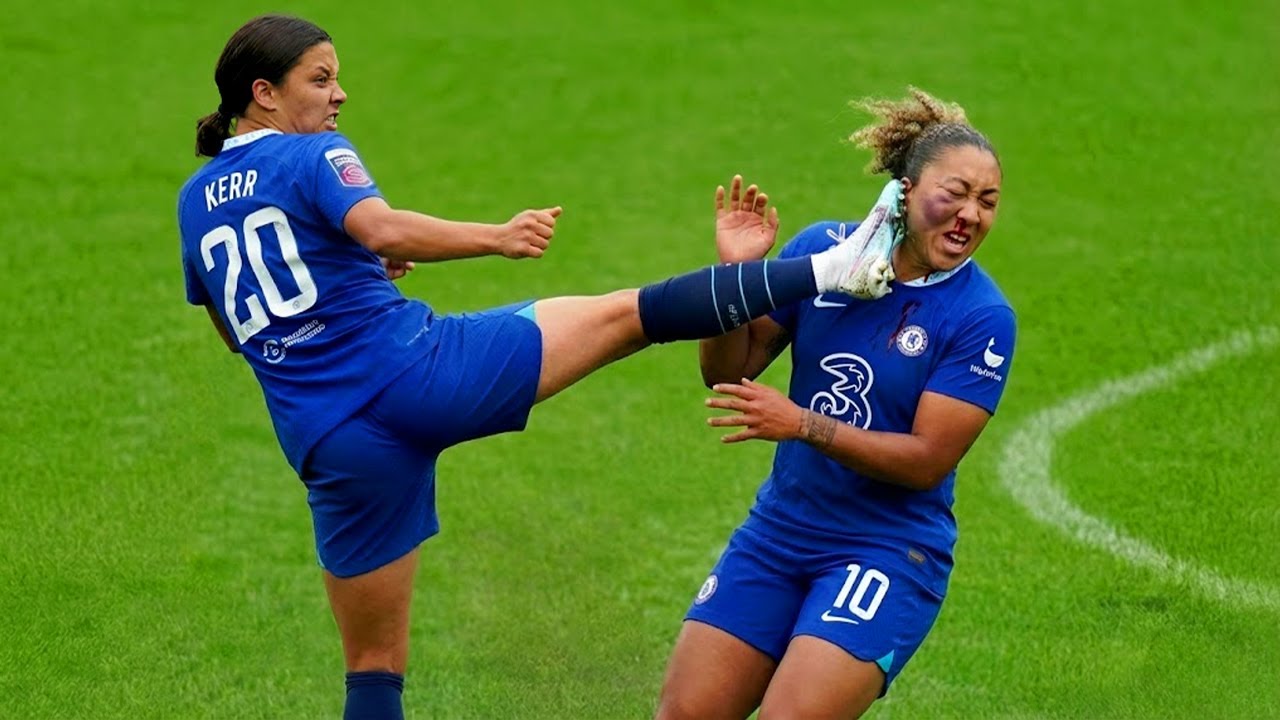 Brutal Fights & Craziest Moments in Women's Football #18 - YouTube
