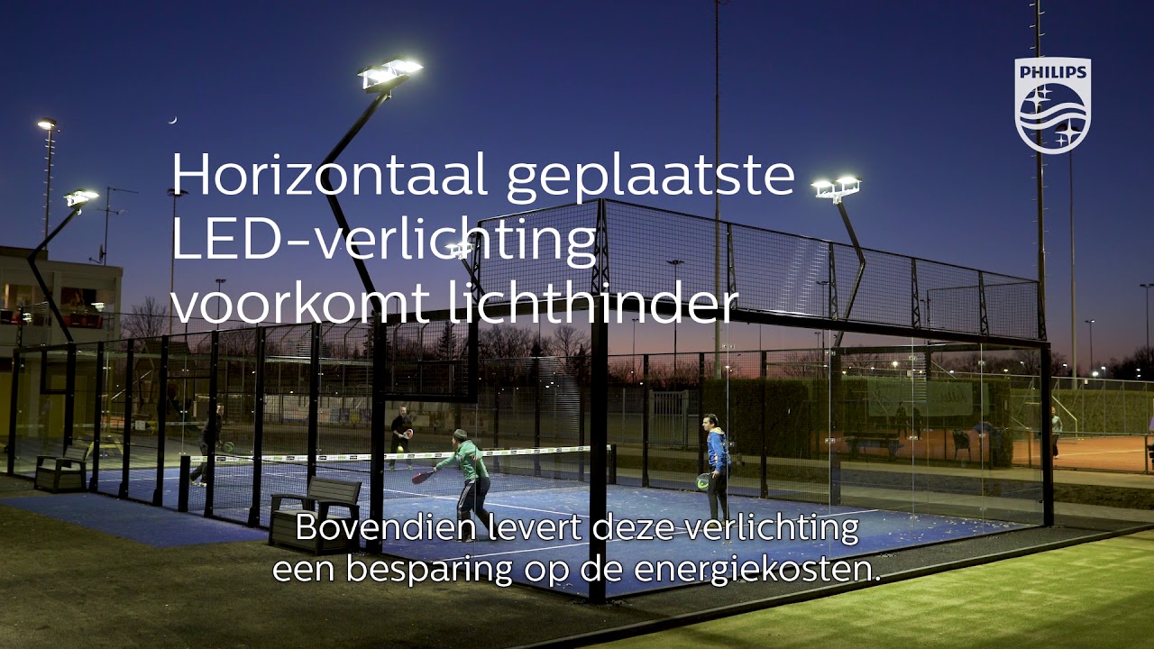 LTV Best gaat voor Philips LEDverlichting op padelbaan - YouTube