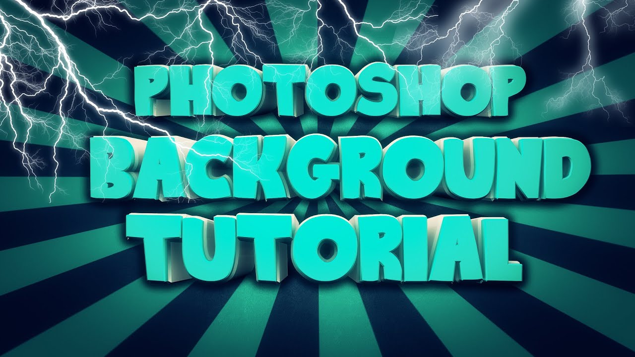 How To Make a Simple Background in Photoshop CC - YouTube