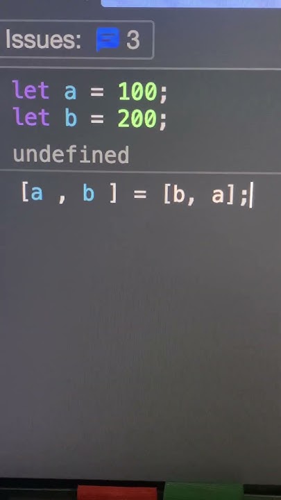 Easily Swap Two Variables In Javascript Javascript Frontend 8219