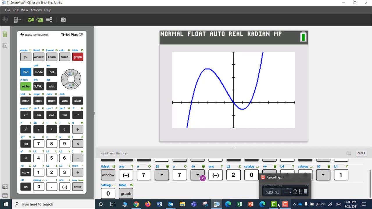 Finding Turning Points Using a TI Calculator - YouTube