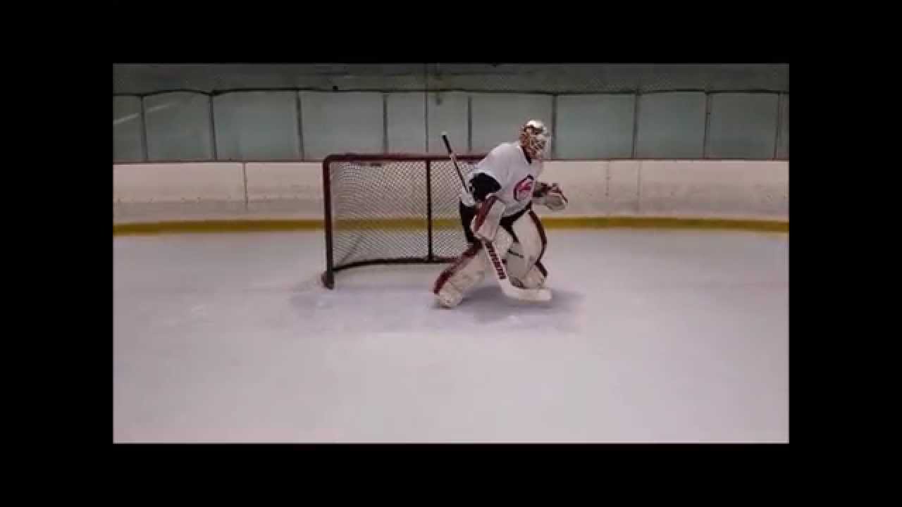 Hockey Goalie Drill - Ron Veit with NHL Prospect Chris Rawlings ...