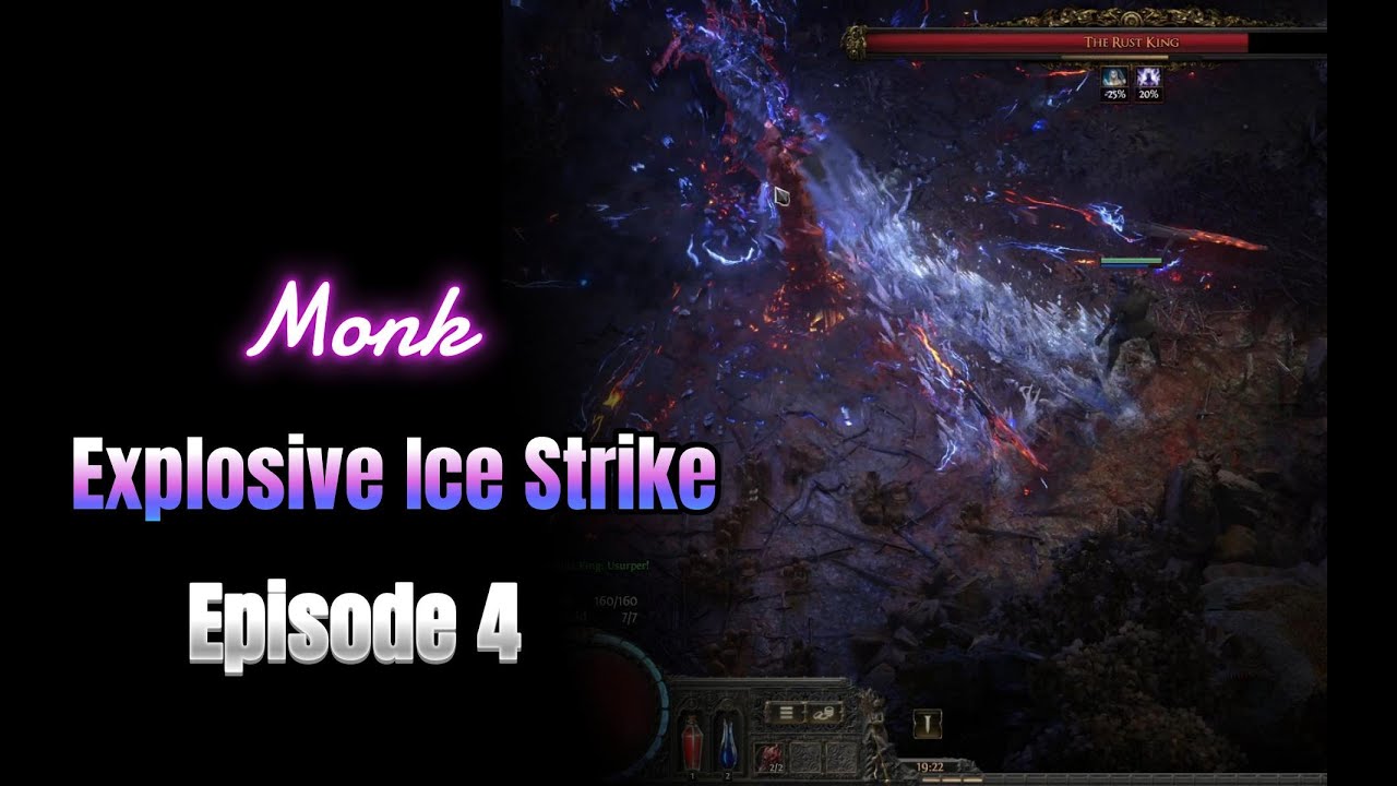 Monk Explosive Ice Strike E4 | No Commentary | Path Of Exile 2 - YouTube