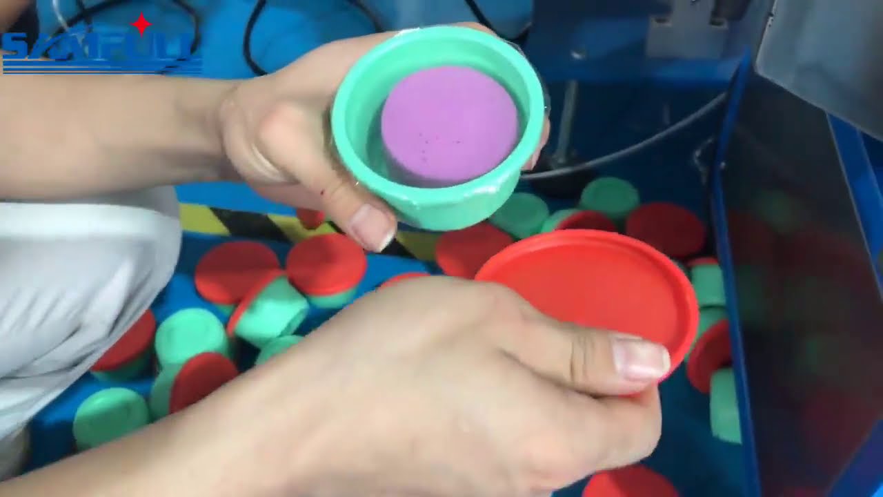 Automatic play dough plasticine filling machine cup capping machine ...