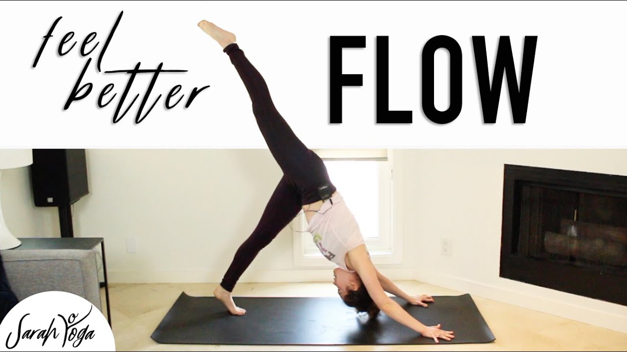 Feel Better Flow | 25 Minutes | Sarah Bibbo Yoga - YouTube