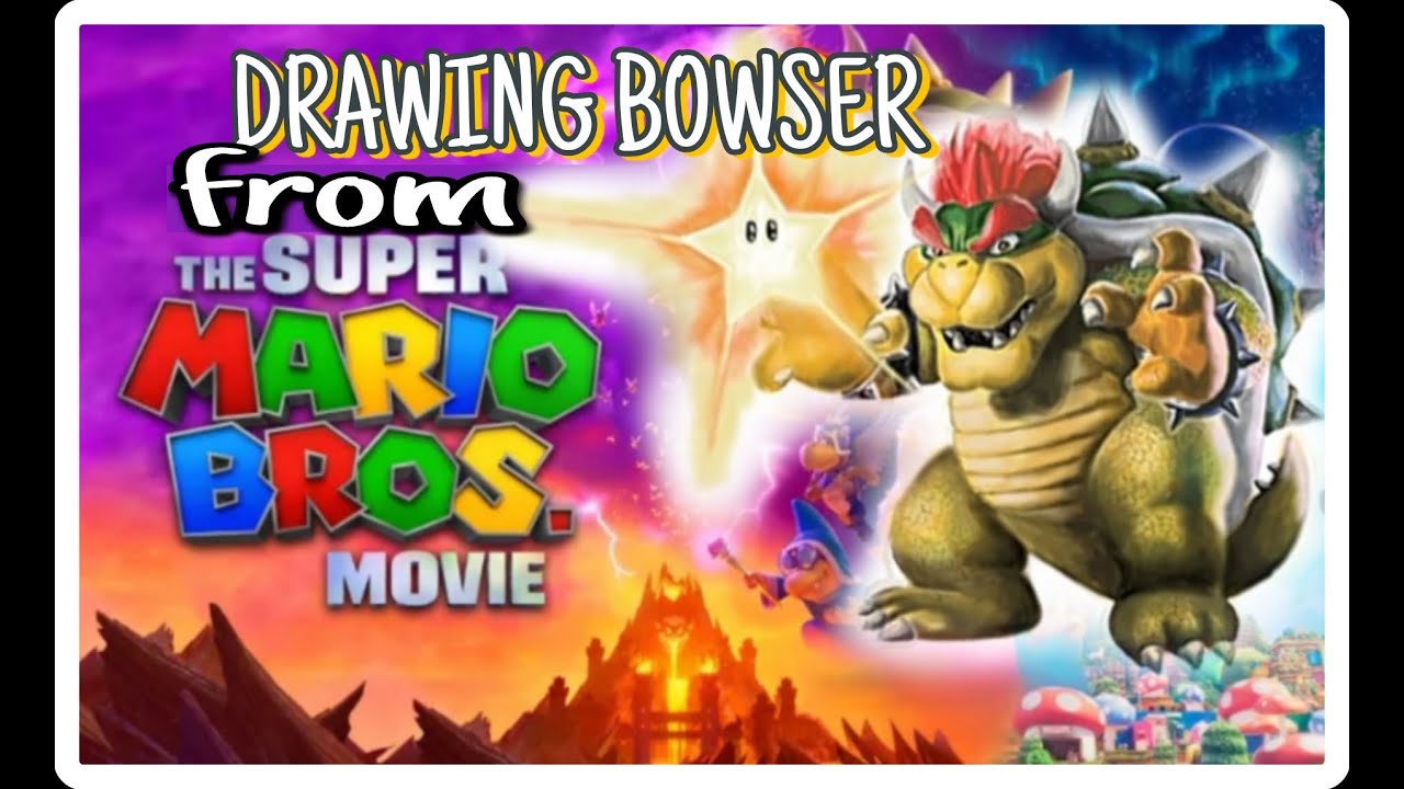 REALISTIC DRAWING OF BOWSER from SUPER MARIO BROS MOVIE | Digital ...