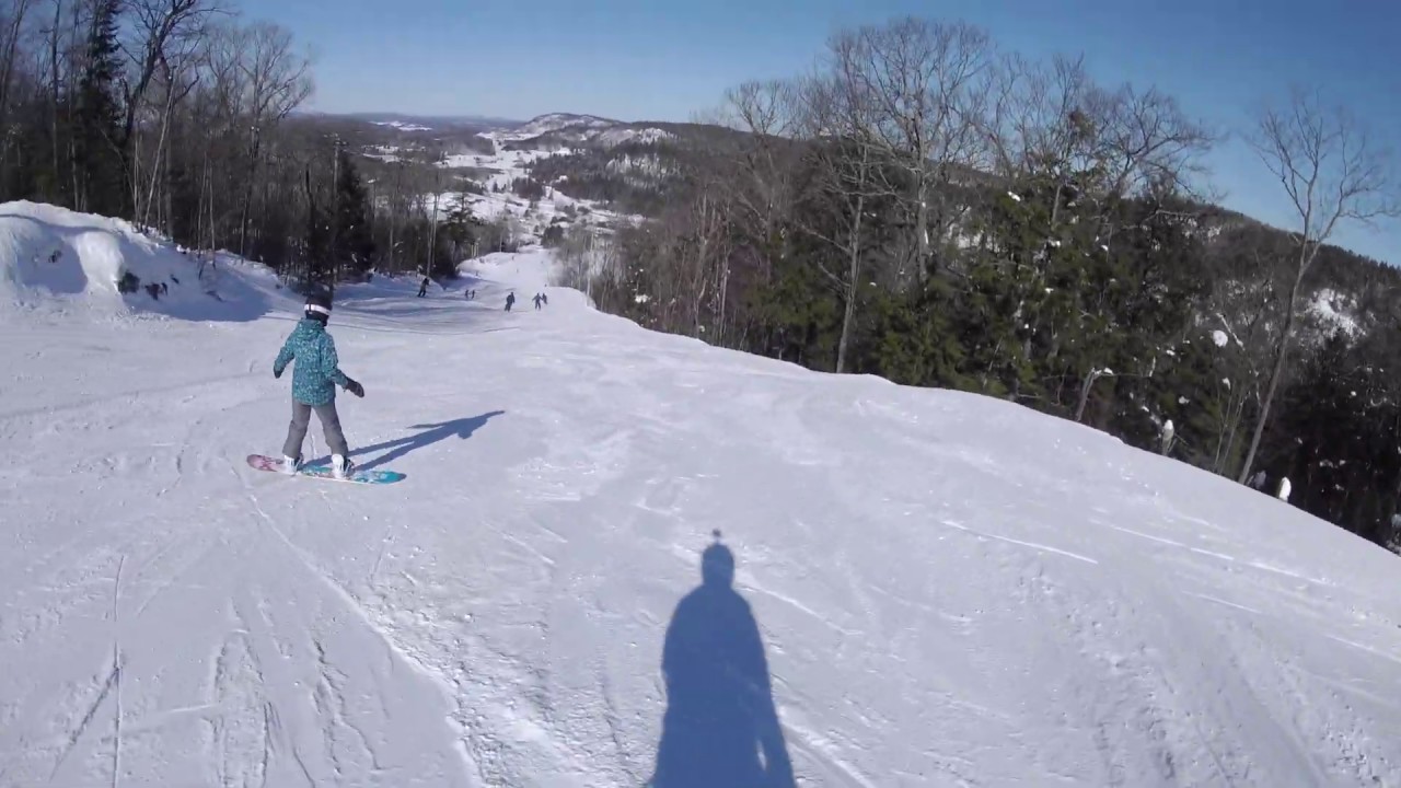 Skiing at Edelweiss Sommets Quebec- 2 - YouTube