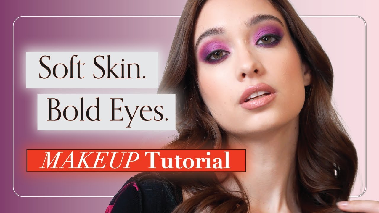 Purple Eyeshadow Makeup Tutorial | Soft Glam with Bold Eyes - YouTube
