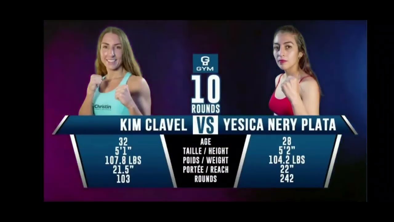 Jessica Nery Plata vs Kim Clavel full championship fight #boxing #title ...