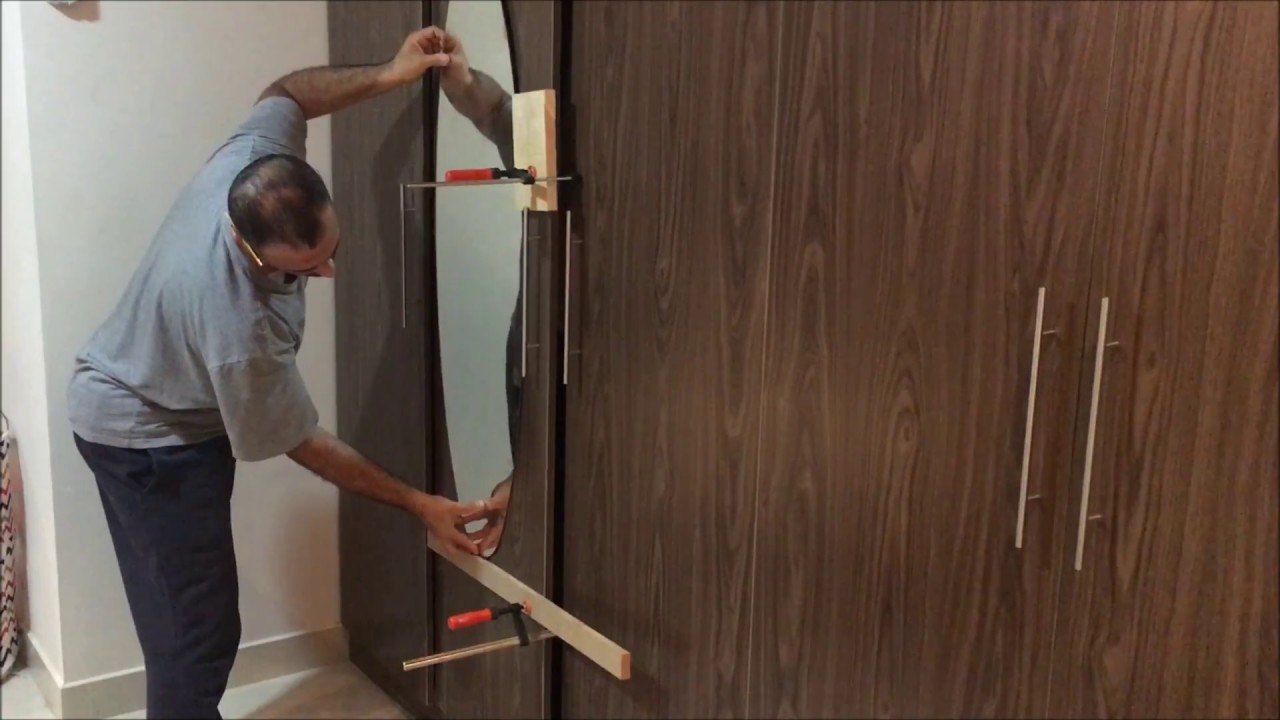 how to remove an old mirror and use it again - YouTube