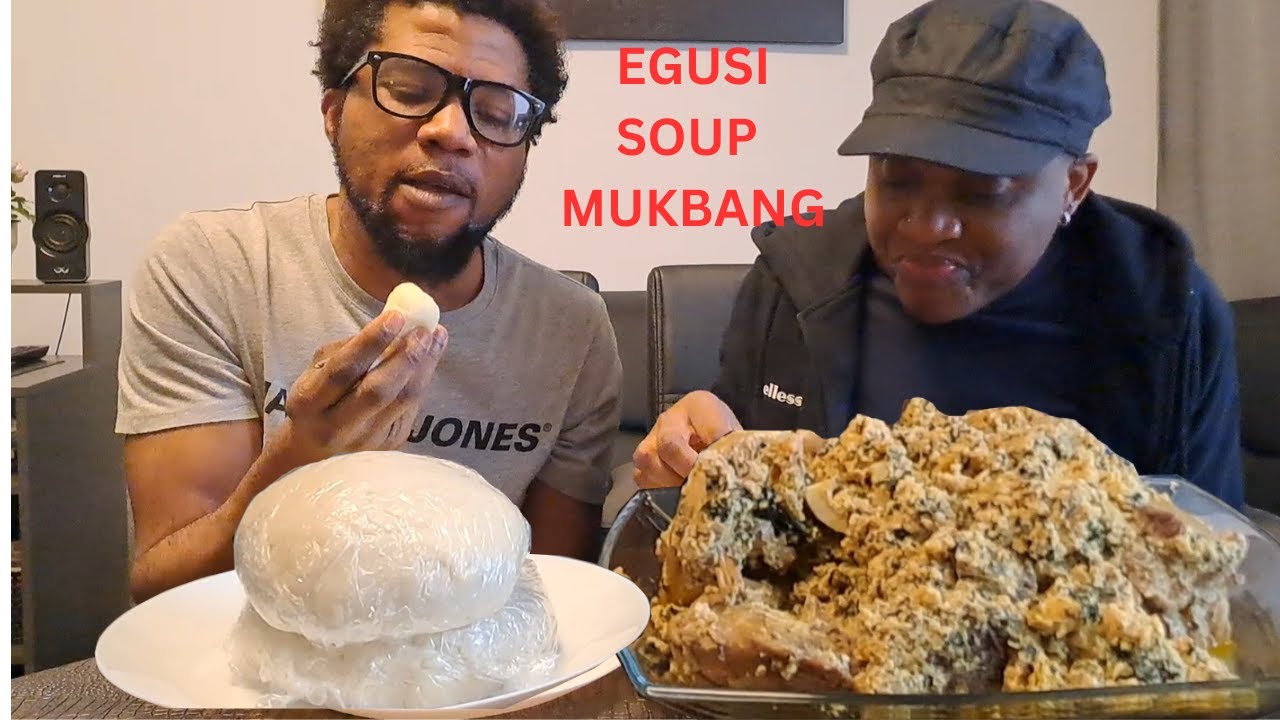Egusi Soup And Fufu Mukbang Youtube