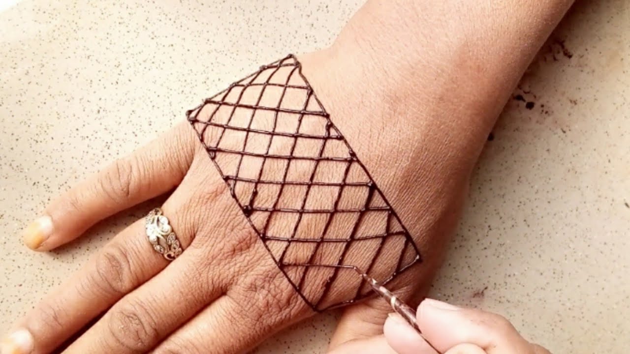 Net Bareek Mehndi Design For Hands | Simple Net Mehandi Designs - YouTube