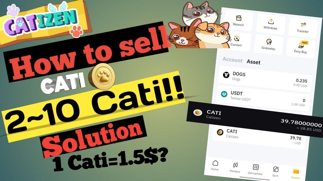 How to sell cati | How to convert cati coin | Cati coin price | Cati ...