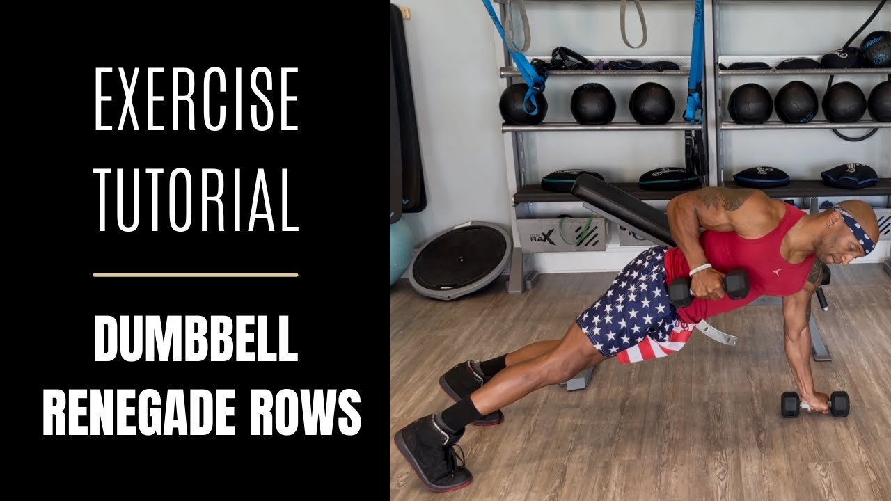 How to do Dumbbell Renegade Rows Exercise - YouTube
