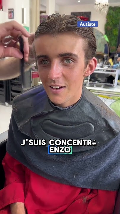Enzo chez le coiffeur partie 1 #autisme #autiste #tsa #shorts - YouTube