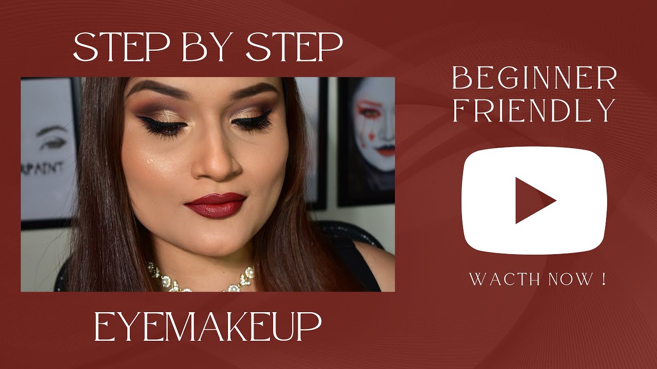 Beginner eyemakeup tutorial step by step - YouTube