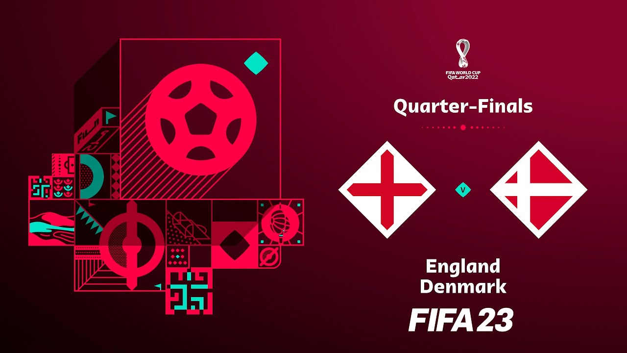 FIFA 23 World Cup | Quarter Finals | England vs Denmark - YouTube
