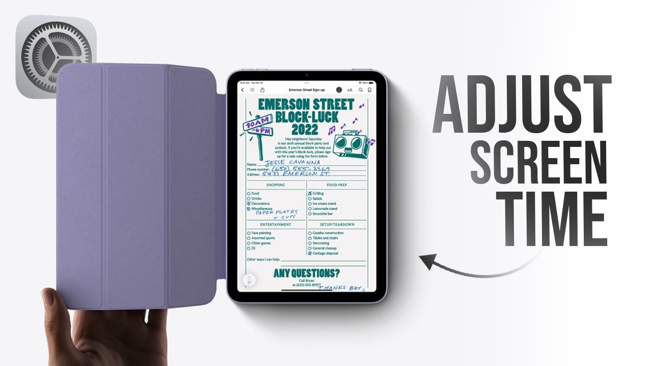 How to Adjust the Screen Time on a iPad (tutorial) - YouTube