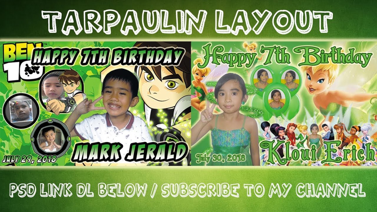 Another Tarpaulin Layout I PSD Link Below - YouTube