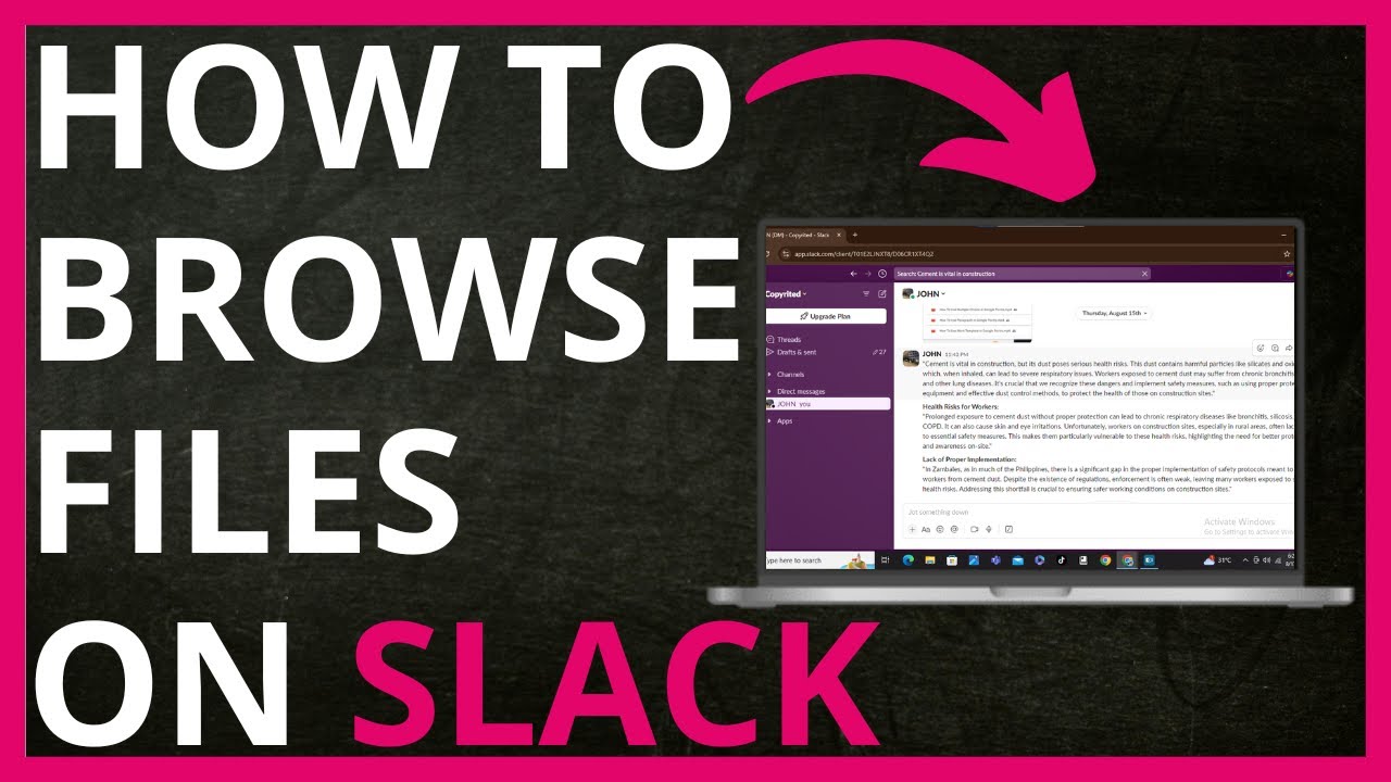 How To Browse Files on Slack in 2024 - YouTube
