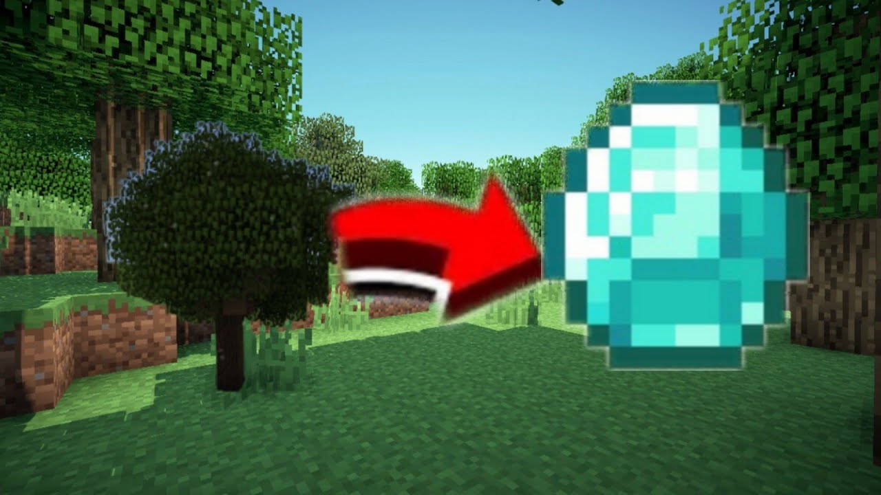MINECRAFT, BUT TREES DROP OP, AWSOME, BEST LOOT||FRIEND DIY - YouTube