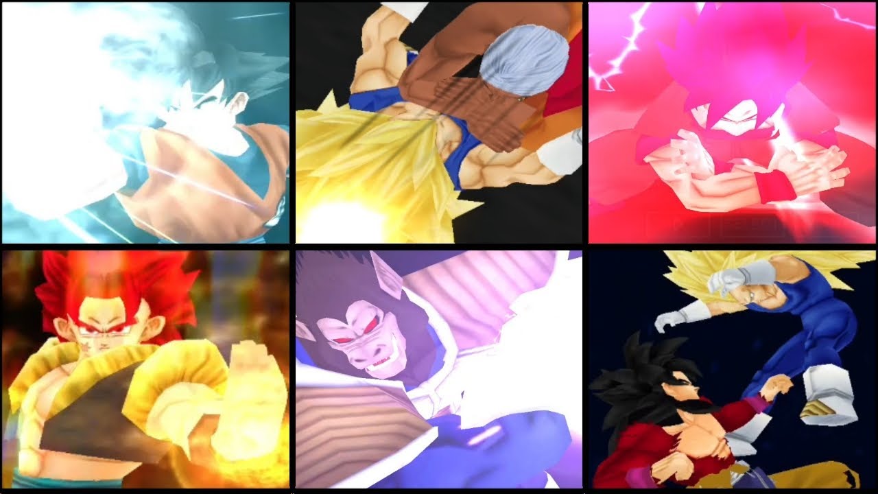 ALL SKILLS & ULTIMATE ATTACKS DBZ TTT MOD FOREVER TENKAICHI PART 7 ...