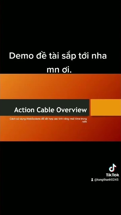 Demo action cable rails - YouTube