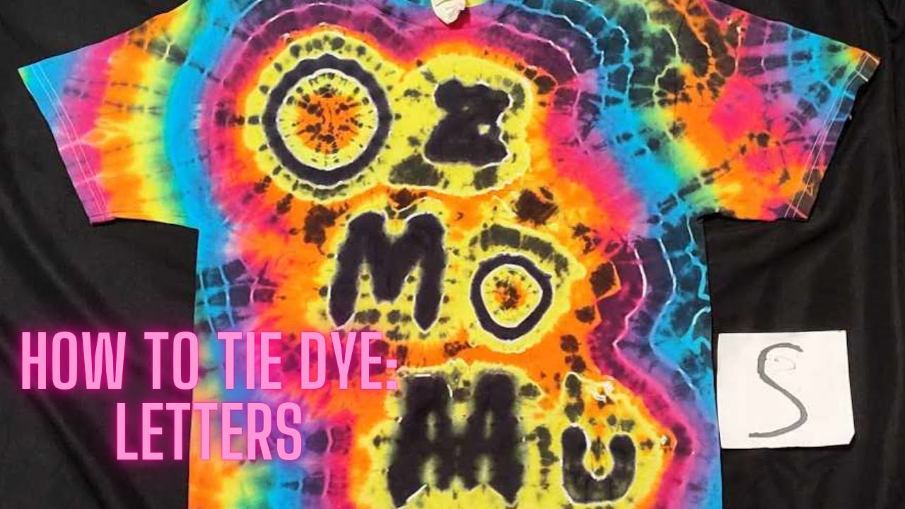 ADVANCED Tie Dye: Letters - YouTube