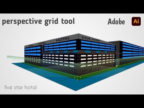 How to use the perspective grid tool in illustrator - YouTube