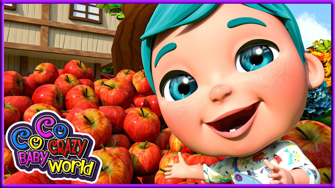 learn to count with apple | Nursery Rhymes | Kids Songs | Coco Baby ...