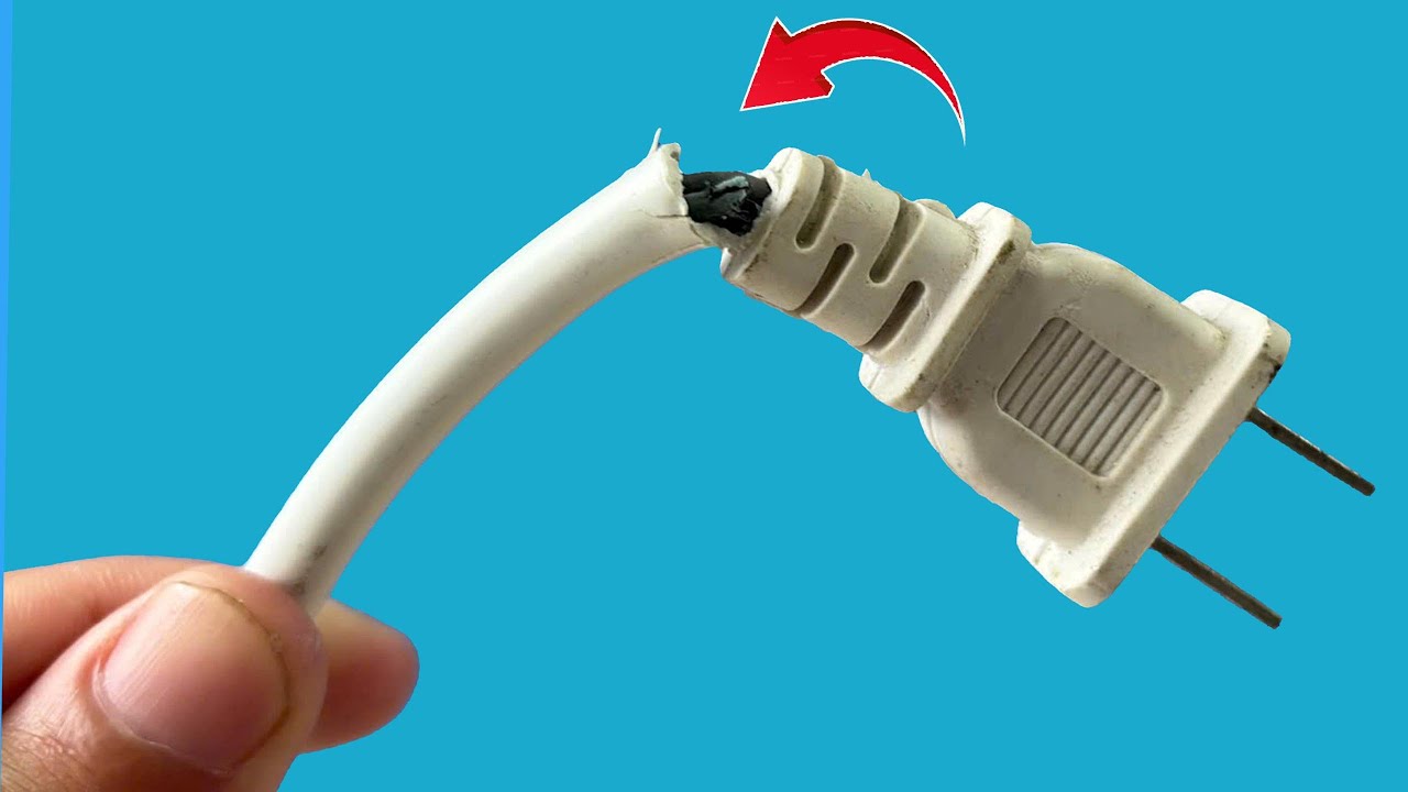 Don't throw away broken power plugs. Here's an easy way to fix them ...