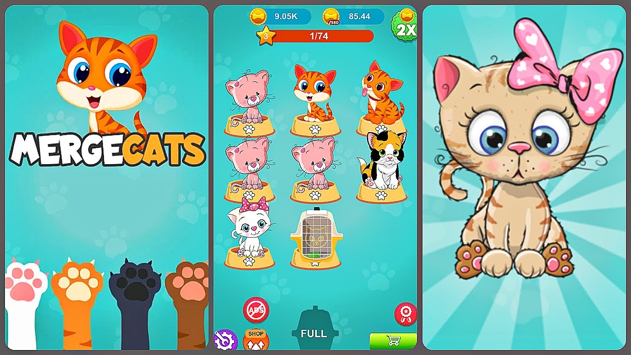 Merge Cats (Gameplay Android) - YouTube