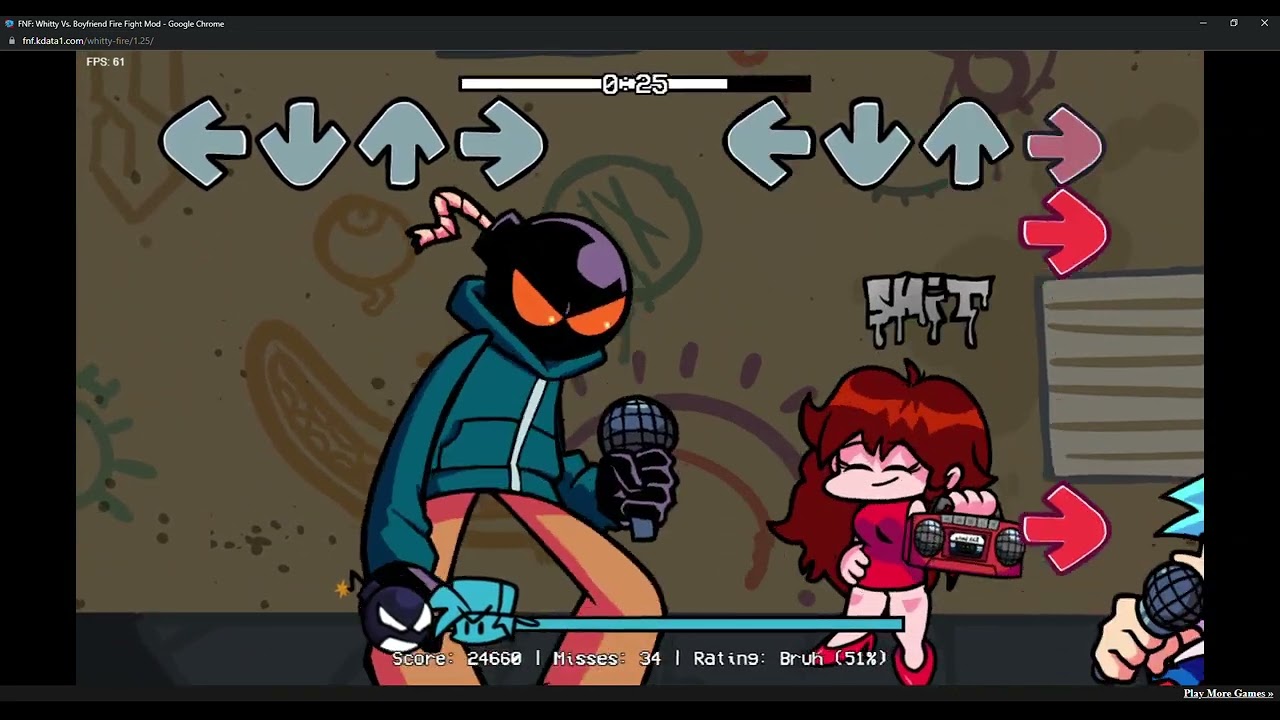 FNF Whitty Vs Boyfriend Fire Fight Mod - YouTube