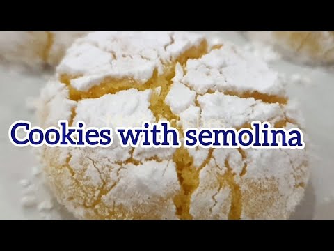 Lemon-Infused Semolina Biscotti بسكويت السميد بنكهة الليمون - YouTube
