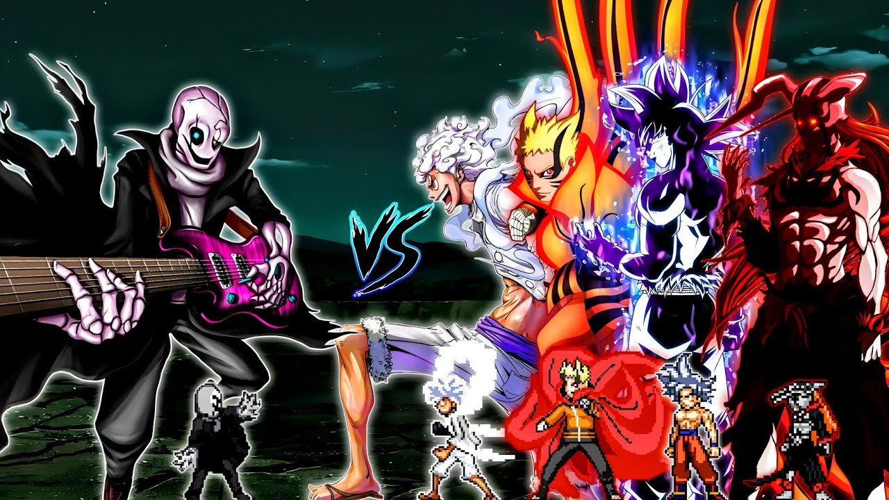 Gaster OP (New) VS Son Goku US MUI V3.5 OP, Luffy G5 V2 OP, Baryon ...
