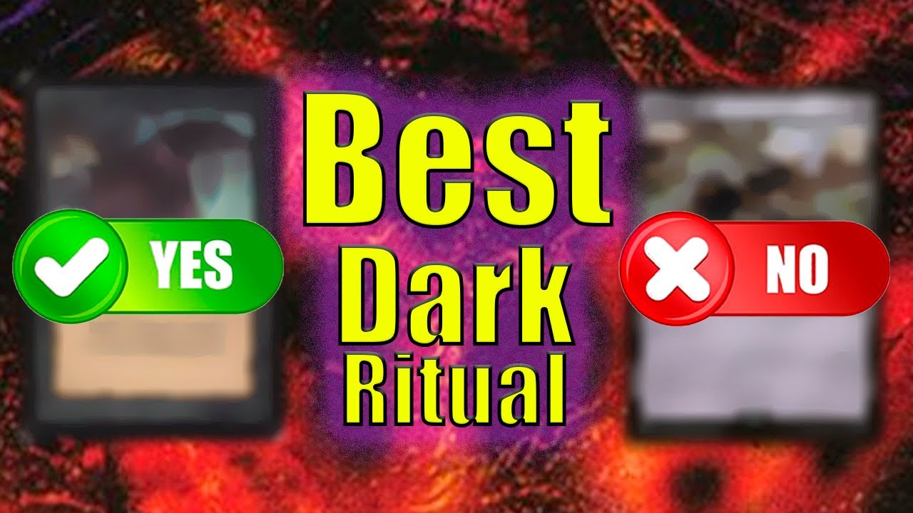 BEST DARK RITUAL| MTG ART TIER LIST - YouTube