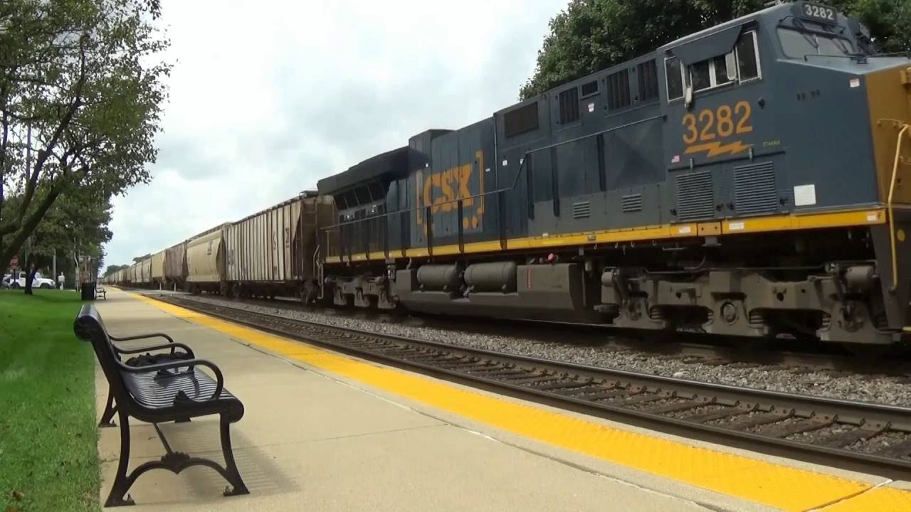 CSX Hopper Train Hauls Through Hinsdale - YouTube