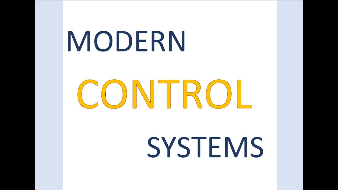 Modern Control - Chapter 7 Lecture 31 - YouTube