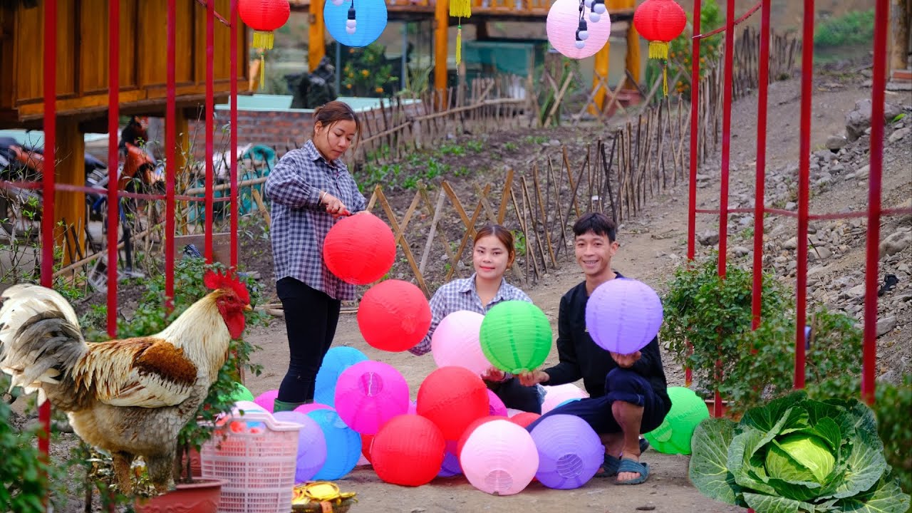 Decorate the farm with colorful lanterns, garden and harvest | Tourist ...