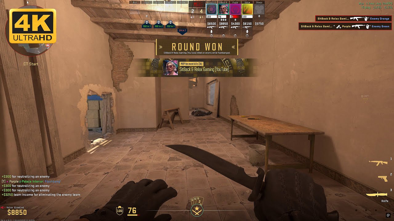 Counter Strike 2 Mirage Ranked Gameplay 4K - YouTube