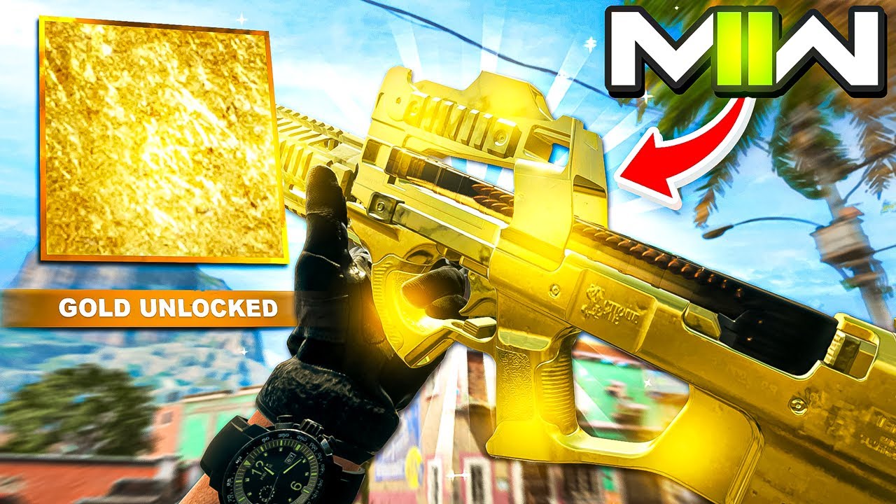 I found the New META SMG in MWII! (GOLD P90 ) - YouTube