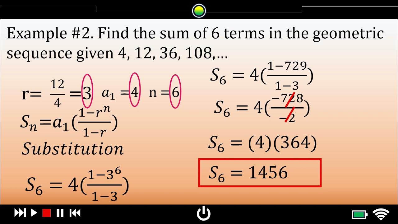Part II: Patterns and Sequence // Sum of Geometric Sequence - YouTube