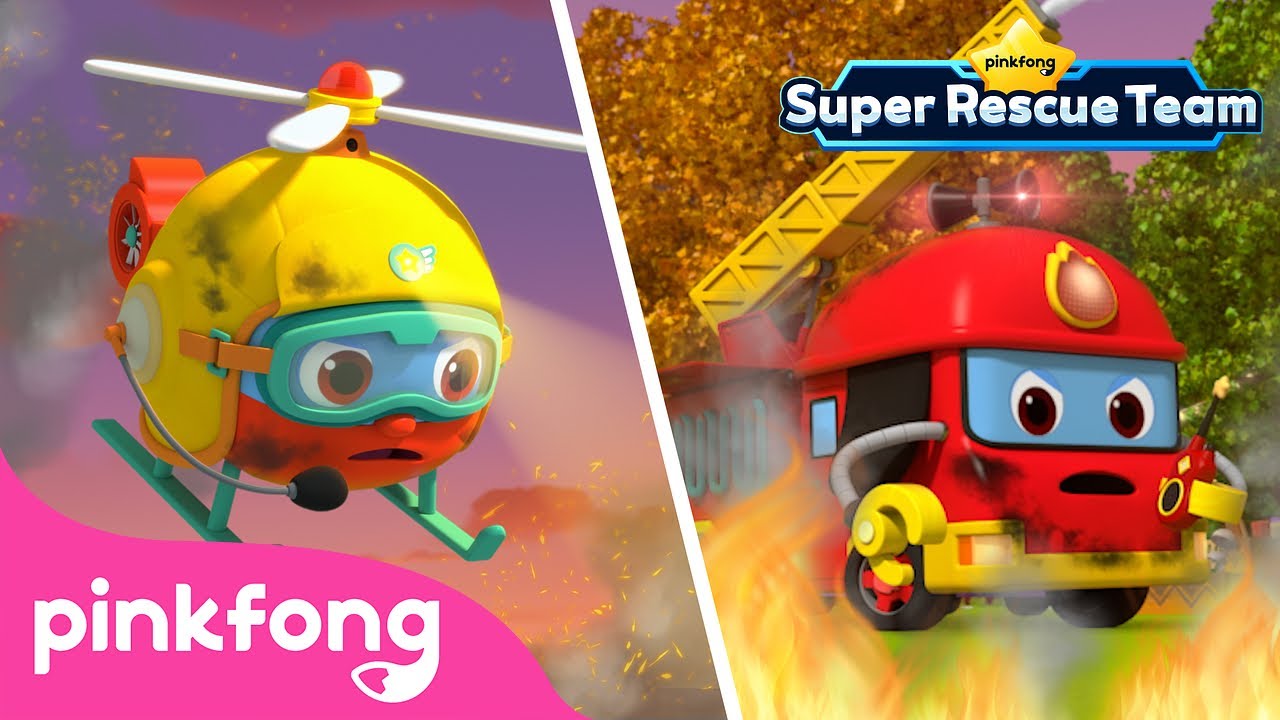 SOS! Help! Helicopter! 🚁 | Super Rescue Team🚨 | Pinkfong Baby Shark ...