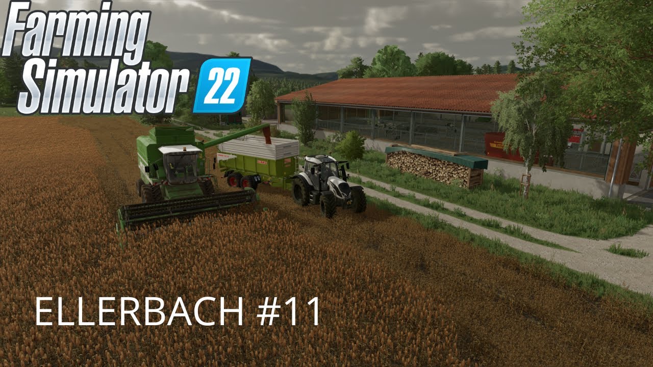STARTING WITH HARVEST IN ELLERBACH #11 | FS22 - YouTube