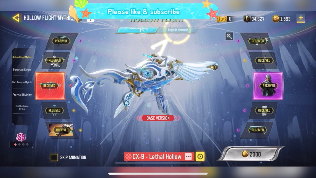 Call of duty mobile - full draw - mythic CX-9 lethal hollow draw 🥰🥰 gun ...