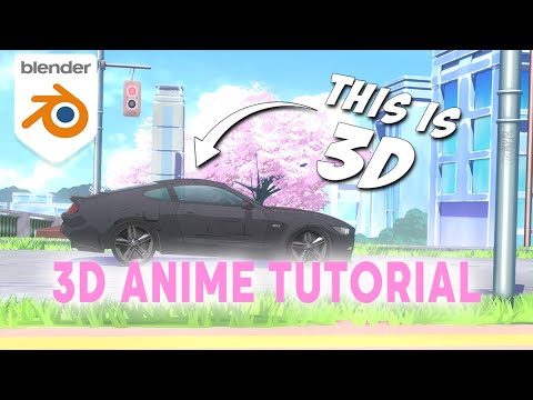 3D Anime Environment | Blender Tutorial and Breakdown - YouTube